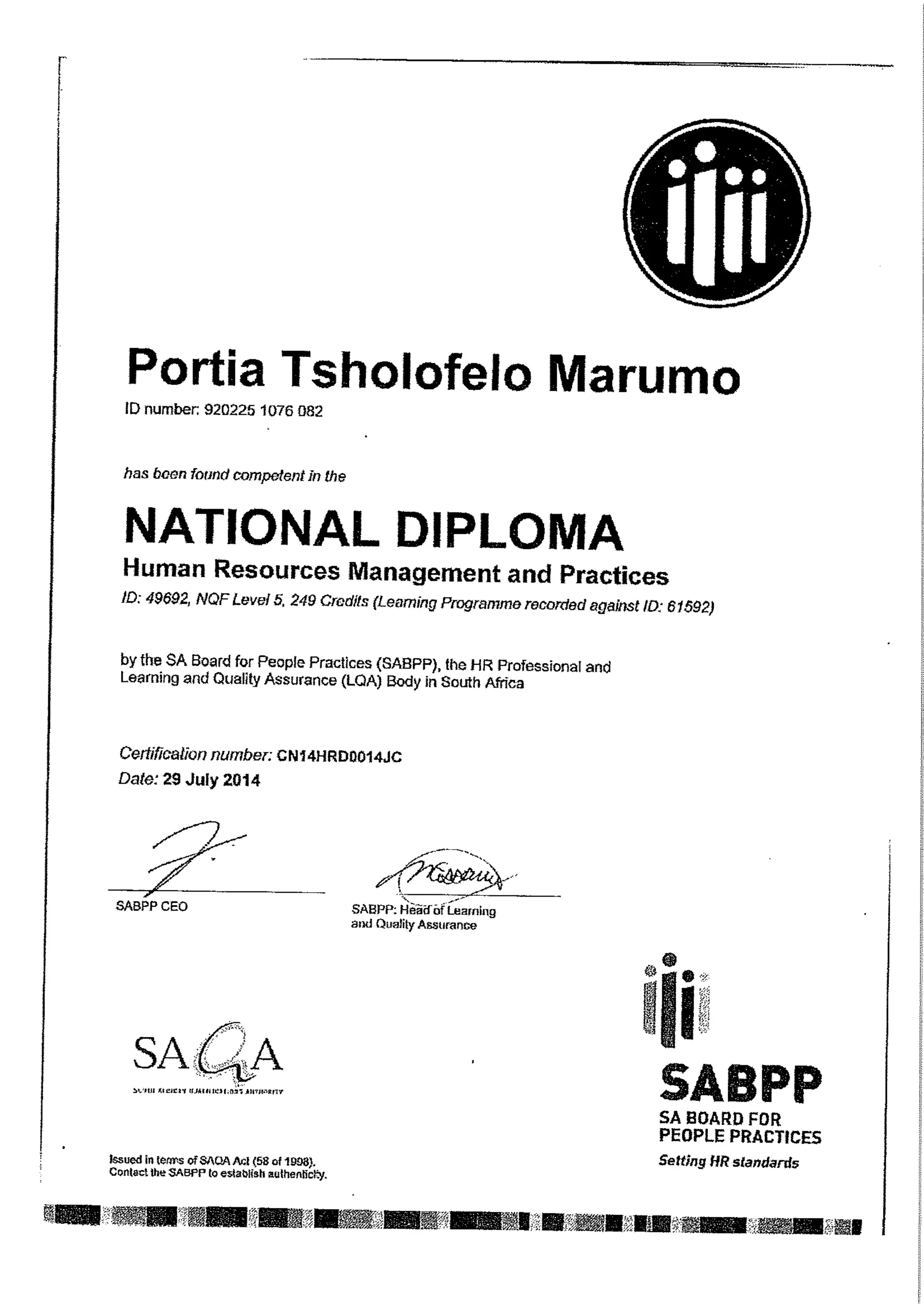National Diploma | PDF