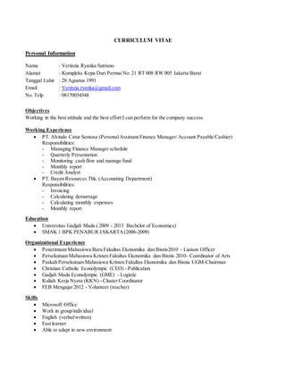 CURRICULUM VITAE | PDF