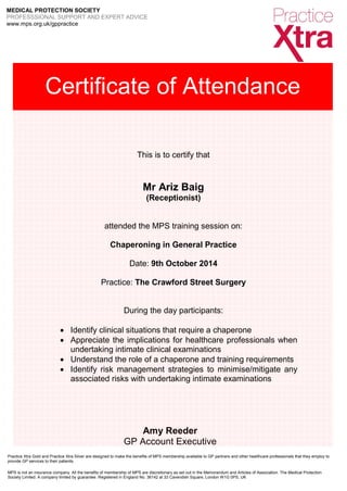 Chaperoning in General Practice | PDF