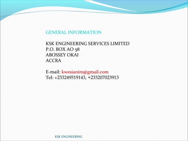KSK ENGINEERING PROFILE | PPT