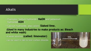 9 acids and alkai ph | PPT