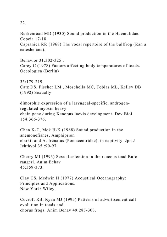 9 Acoustic Communication in Fishes and Frogs RANDY ZEL.docx