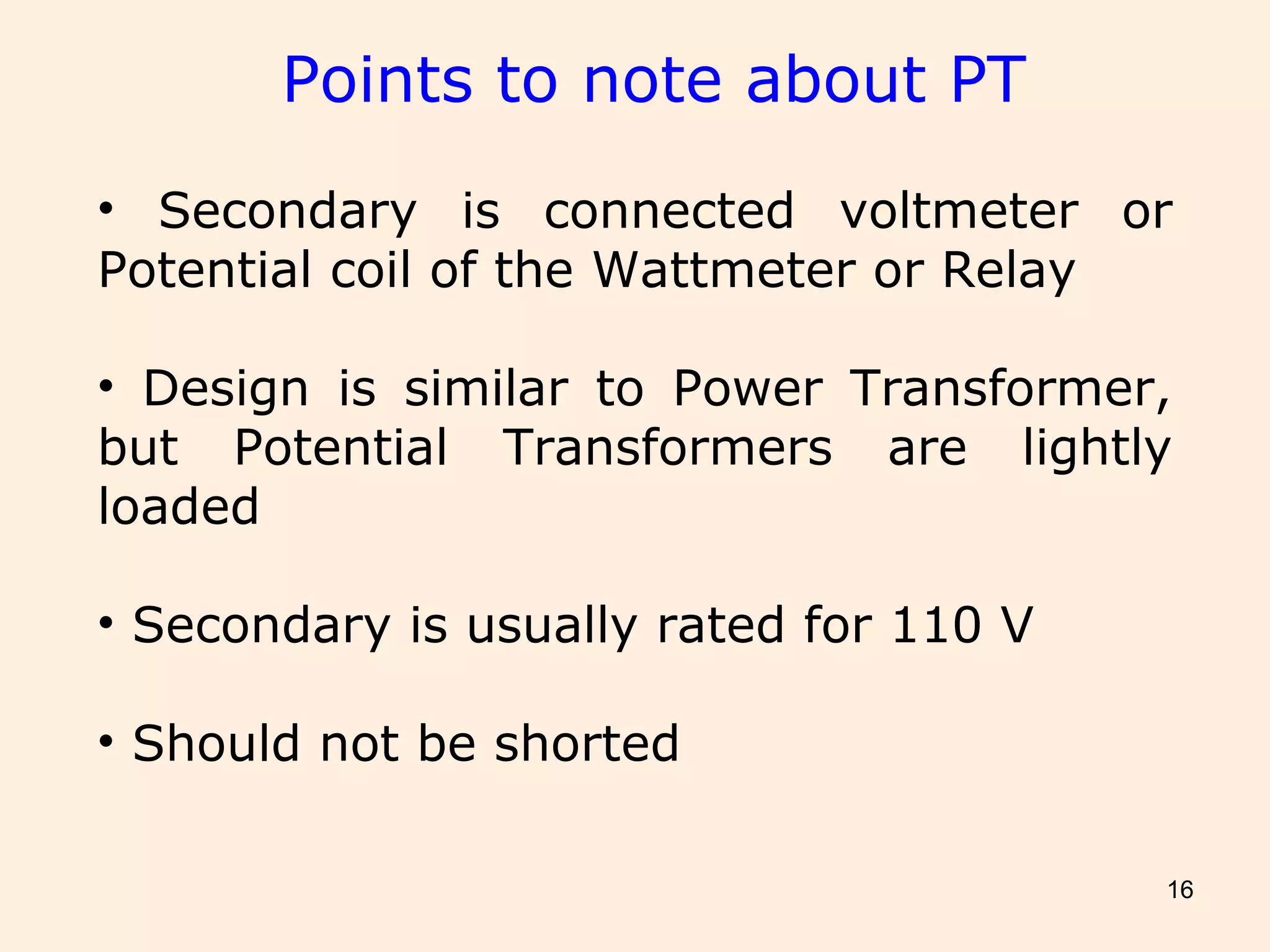 Instrument transformer CT & PT | PPT