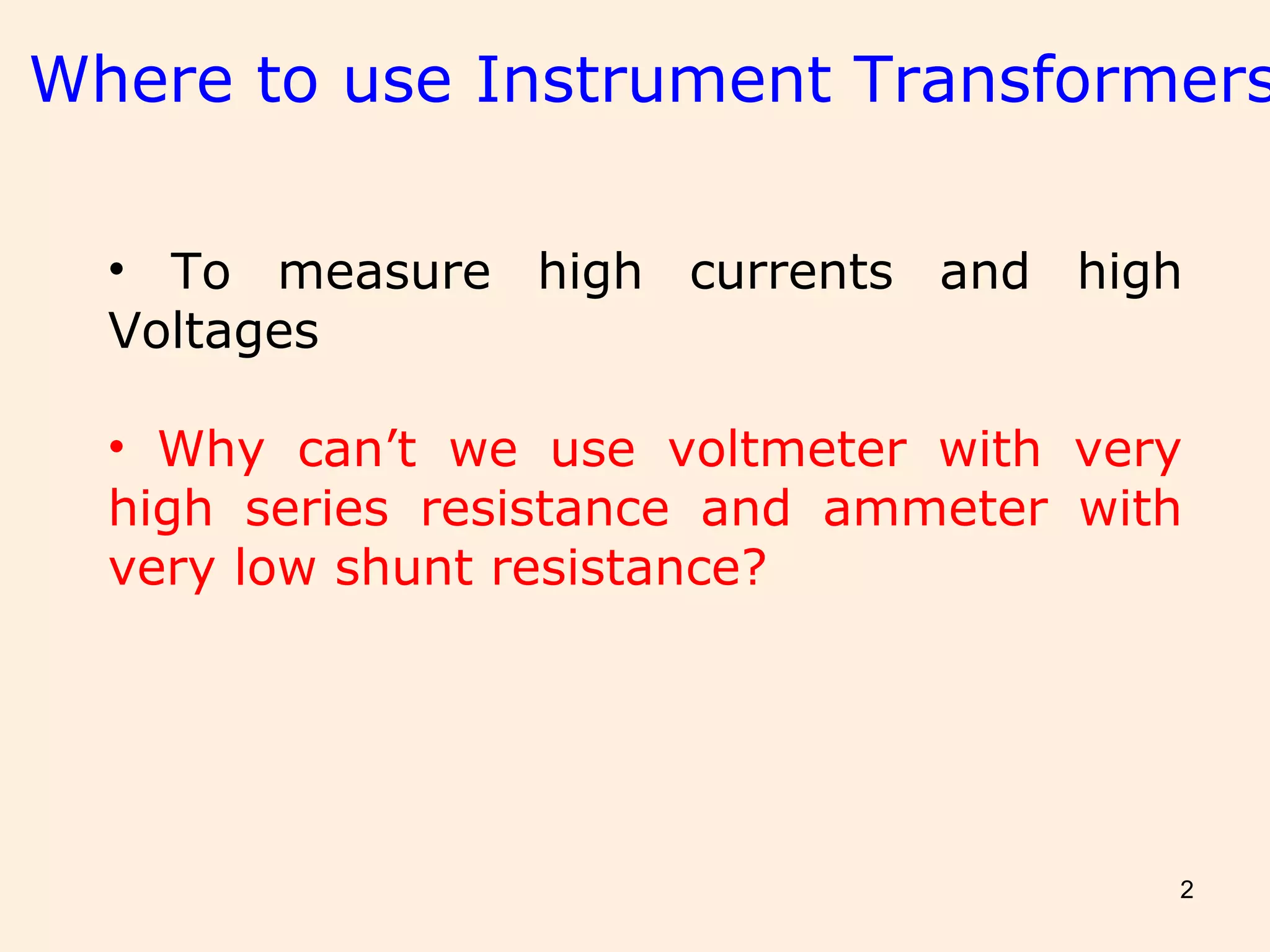 Instrument transformer CT & PT | PPT