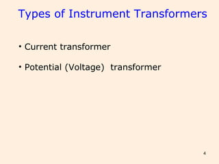 Instrument transformer CT & PT | PPT