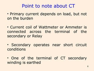 Instrument transformer CT & PT | PPT