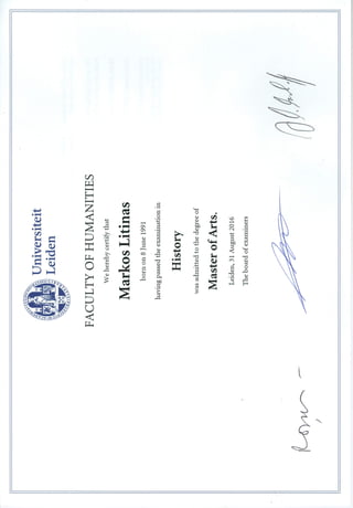 Master Diploma | PDF