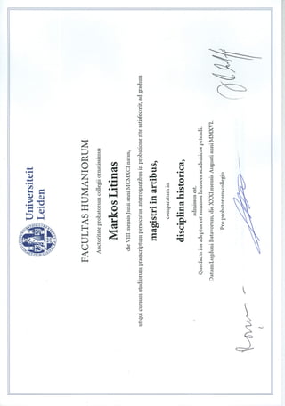 Master Diploma | PDF