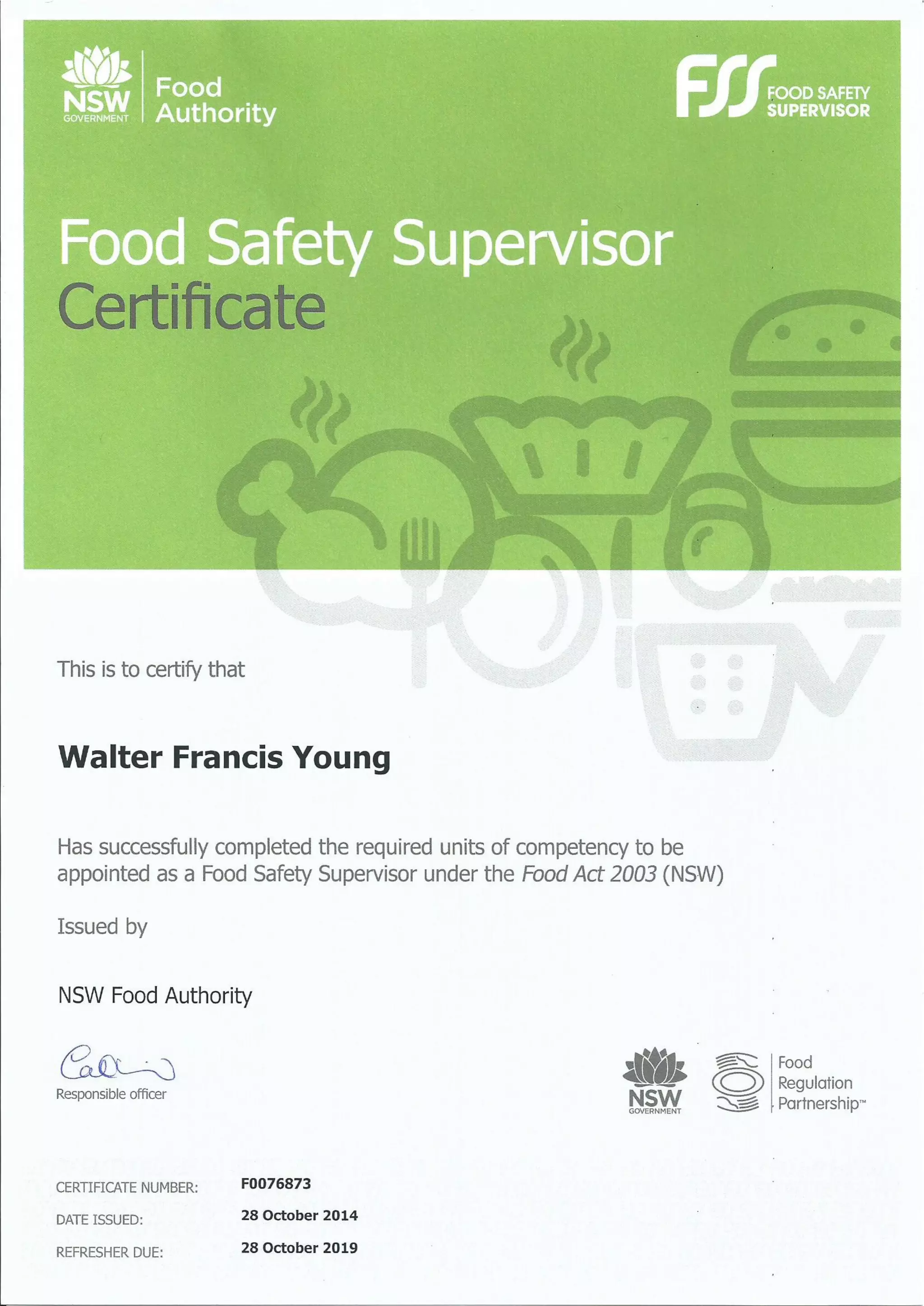 FSS Certificate | PDF