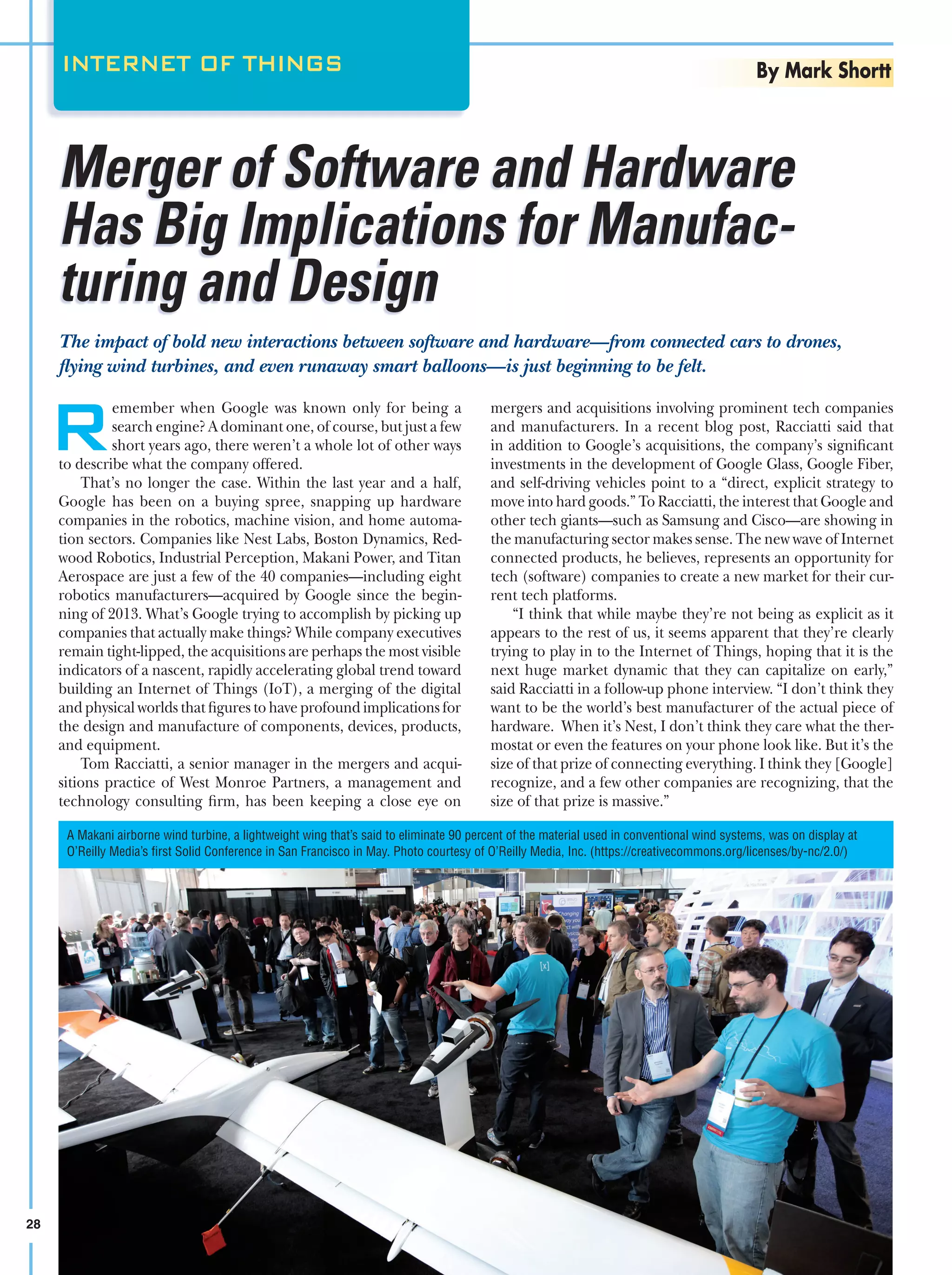 Merger of Software and Hardware Has Big Implications for Manufacturing ...