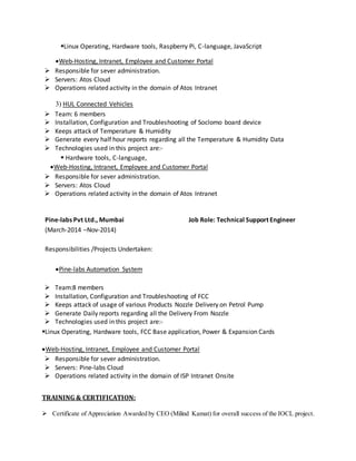 CURRICULUM VITAE-Nikhil Rathi | DOCX | Cloud Computing | Internet