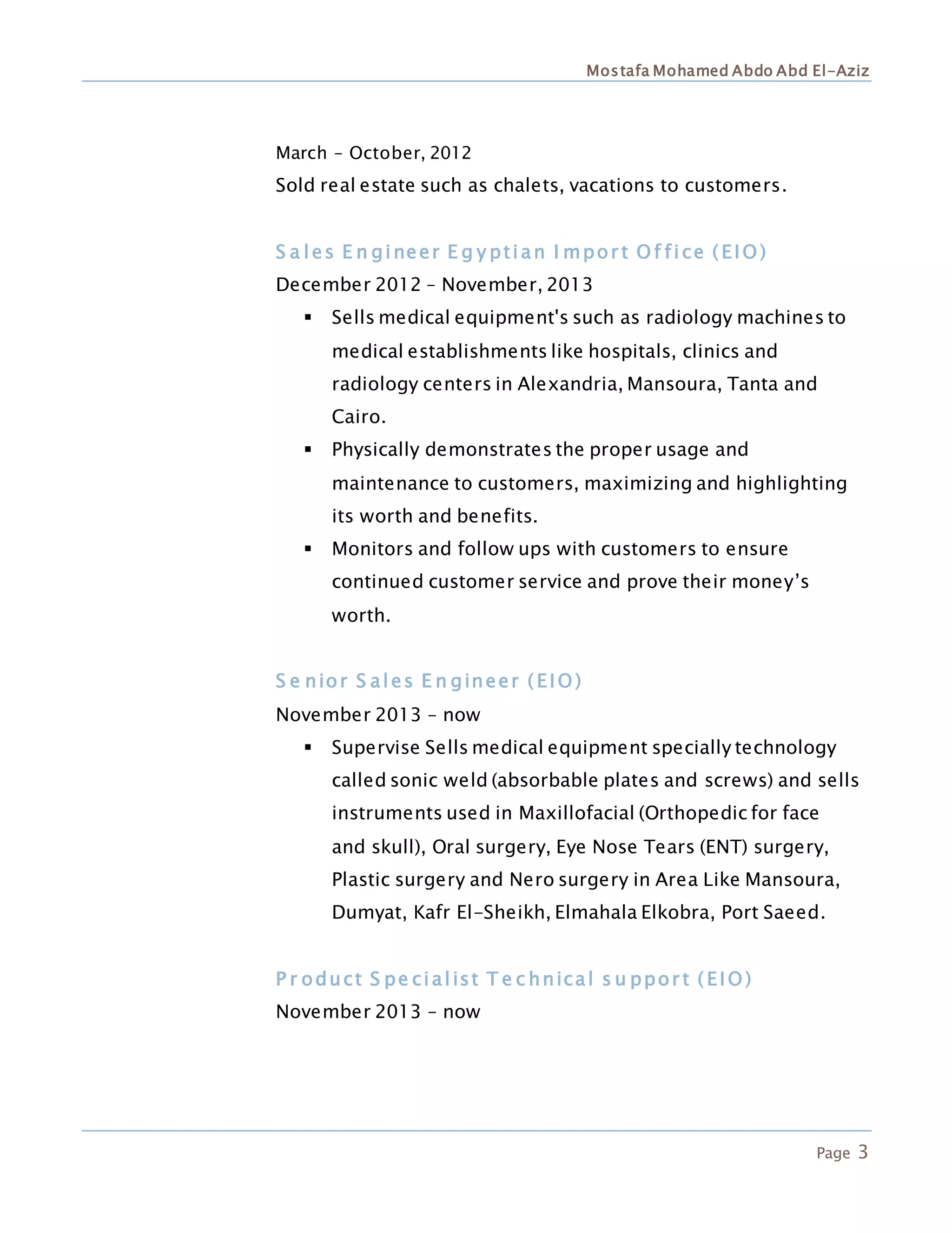 Mostafa Abdo New CV | DOCX