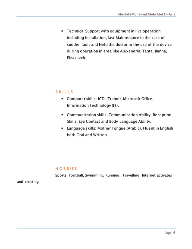Mostafa Abdo New CV | DOCX | Technology & Computing