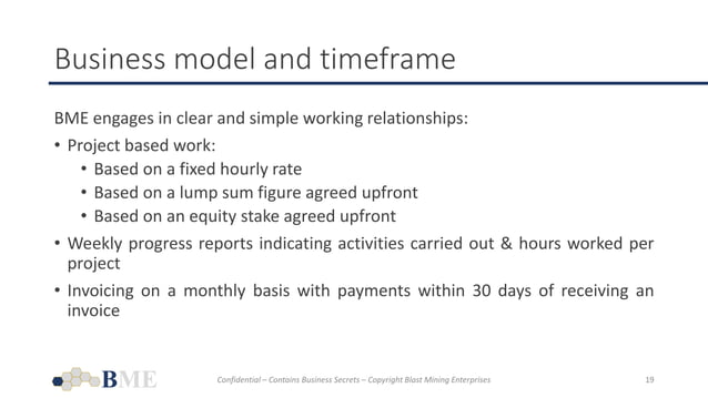 BME Company Presentation | PPT