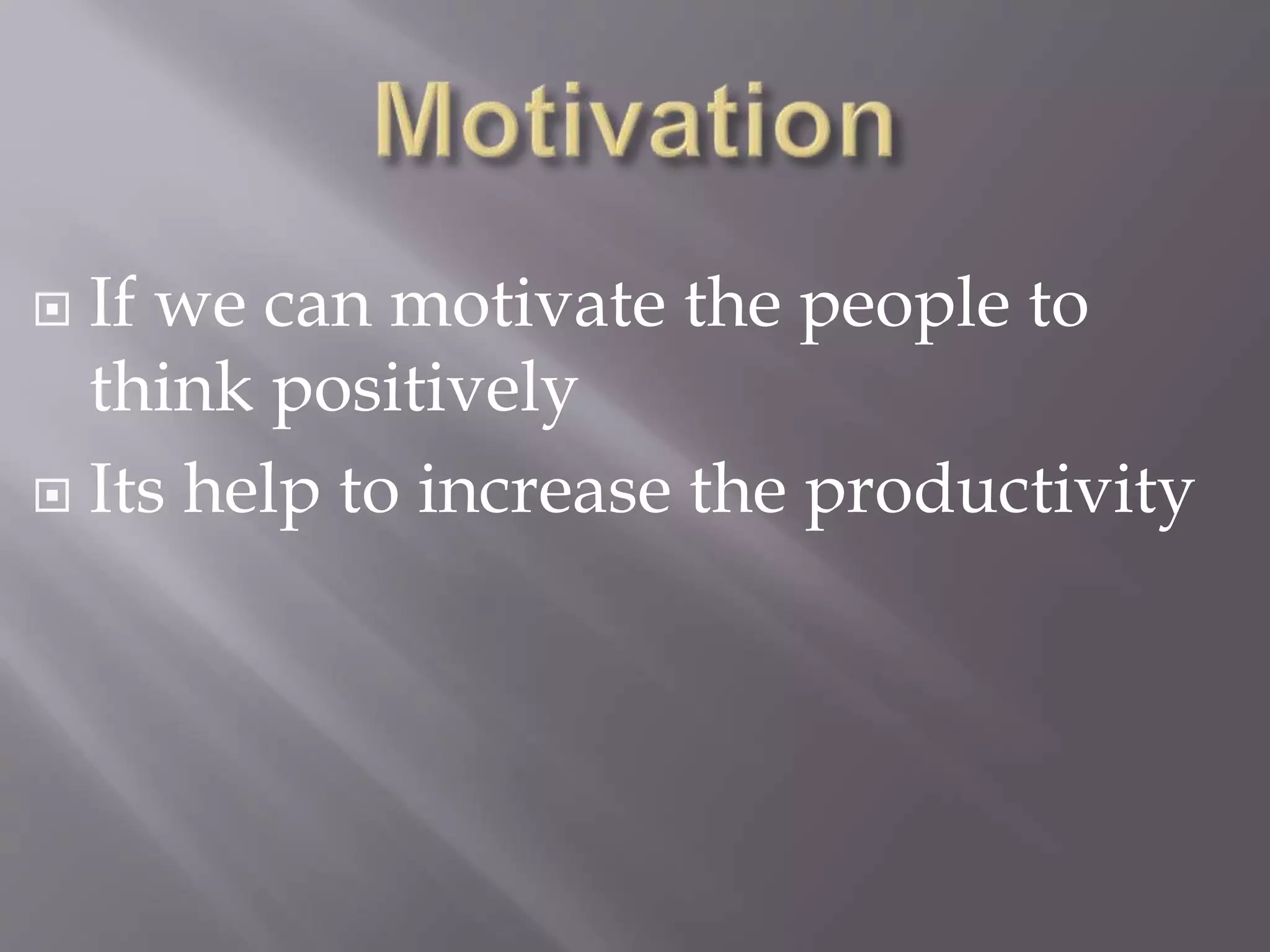 Objective motivation | PPT