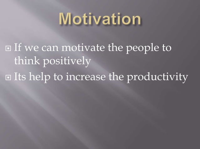 Objective motivation | PPT