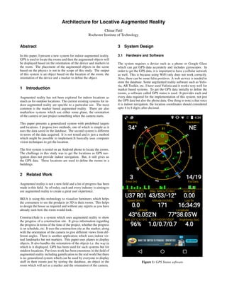 Architecture for Locative Augmented Reality | PDF