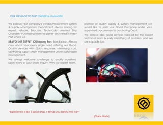 BRAVO SHIP SUPPLY-COMPANY PROFILE | PDF