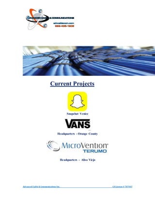 Advanced Cable & Communications | DOCX | Telecommunications Industry ...