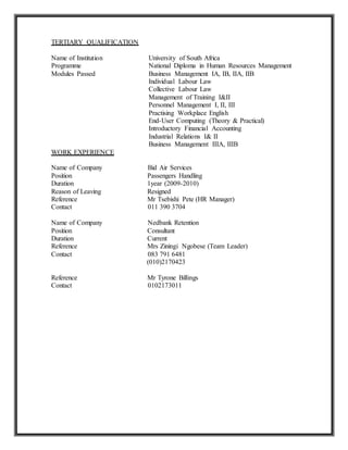 Kabelo magane CV .docx 2 | DOCX