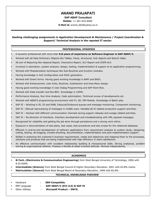 Anand_Resume | PDF