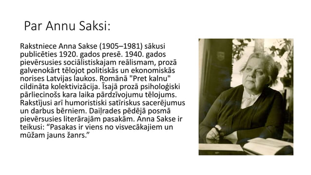 A.Sakse "Pasakas par ziediem" | PPTX