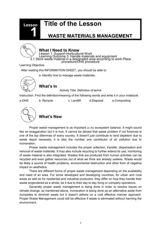 9 AGRI CROP _Q2_Mod1_WasteMaterialManagement_v2.docx