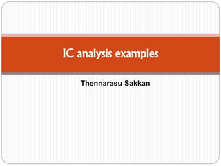 9a ic analysis example | PPT