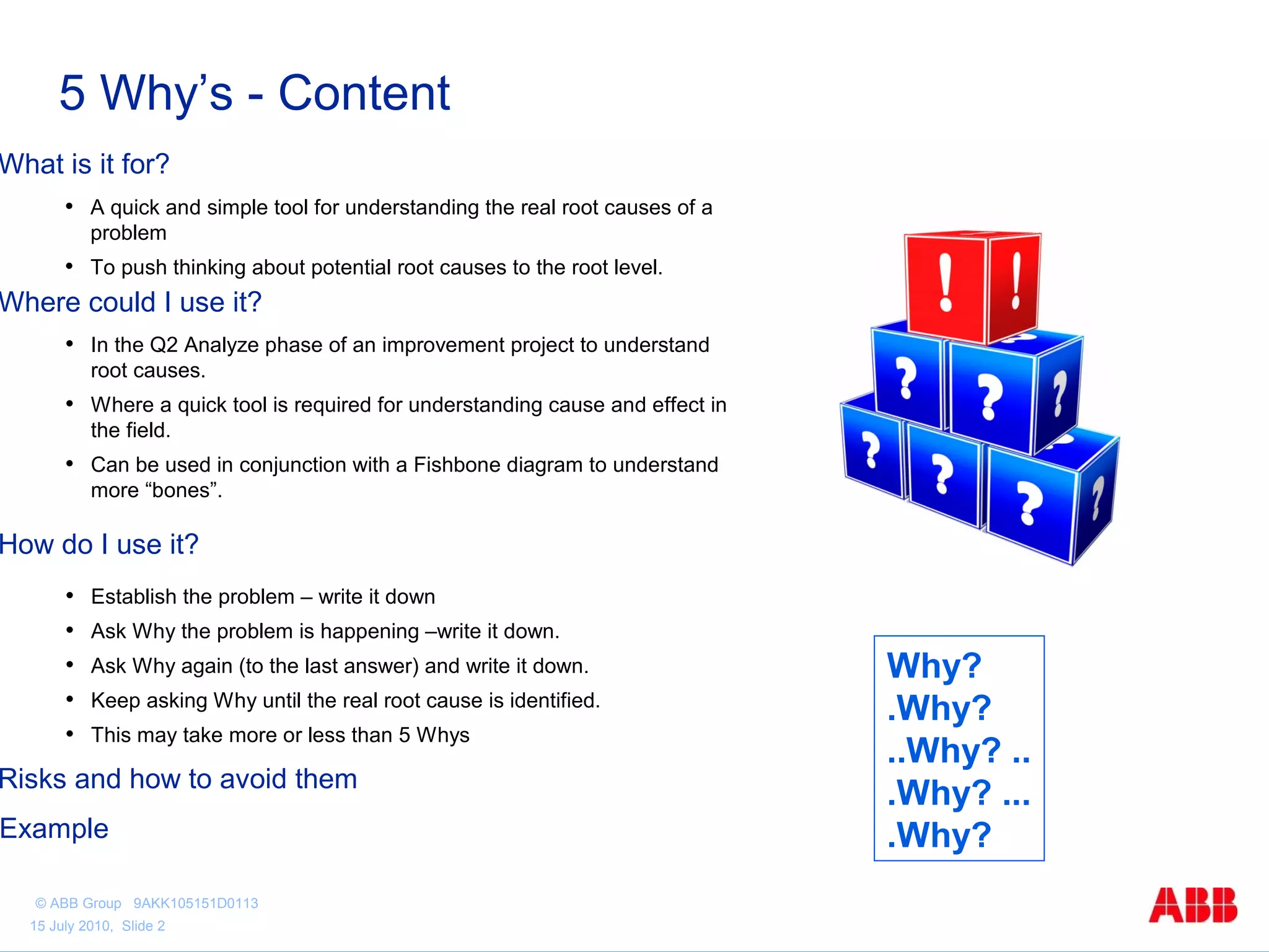 9akk105151d0113 5 whys | PPT