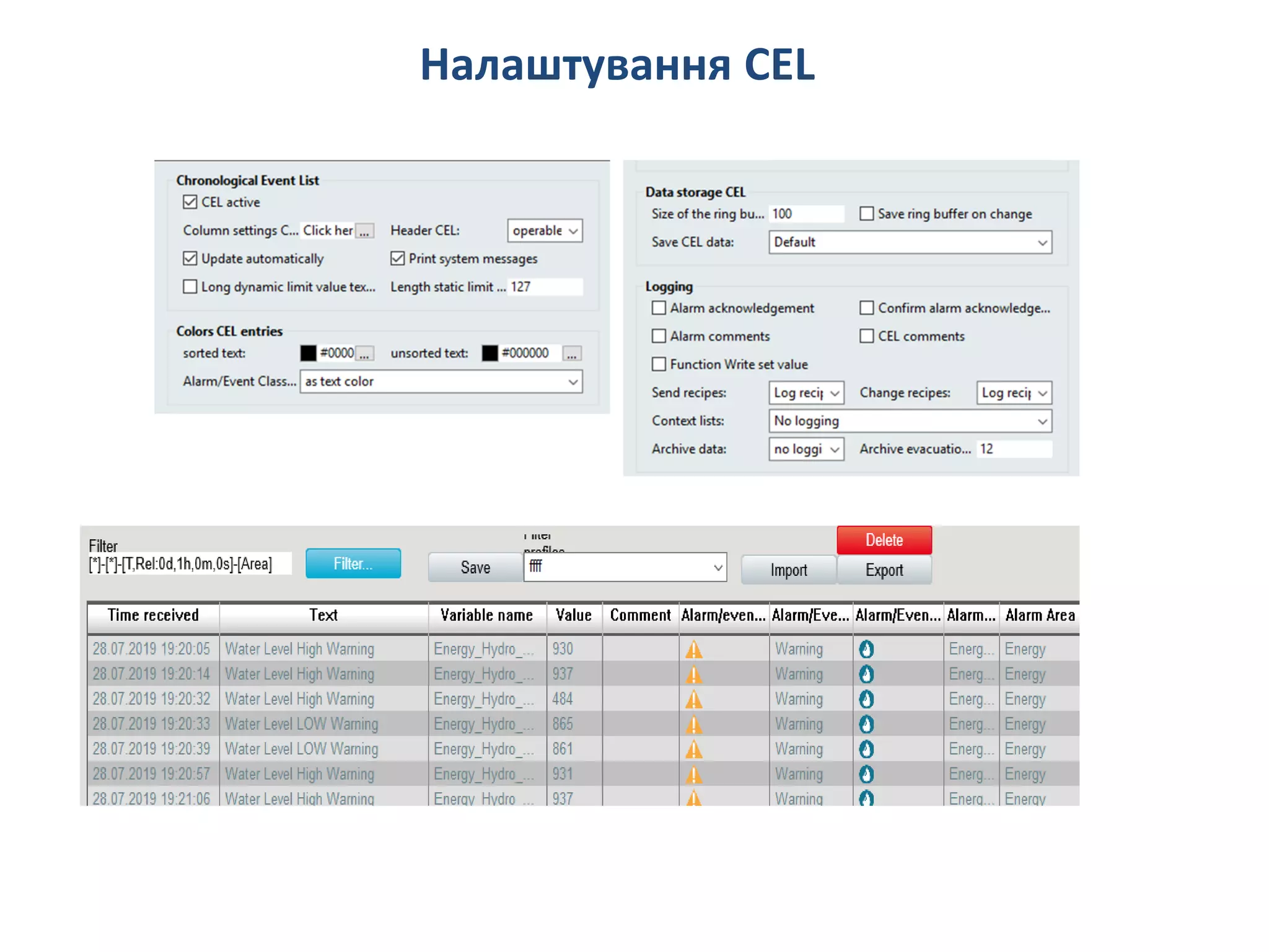 9 Приклади підсистеми тривожної сигналізації в SCADA Citect і SCADA ...
