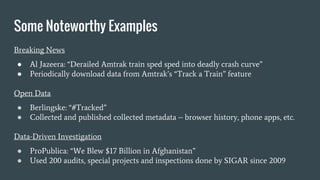 Data Journalism 101: A Brief Survey | PPT