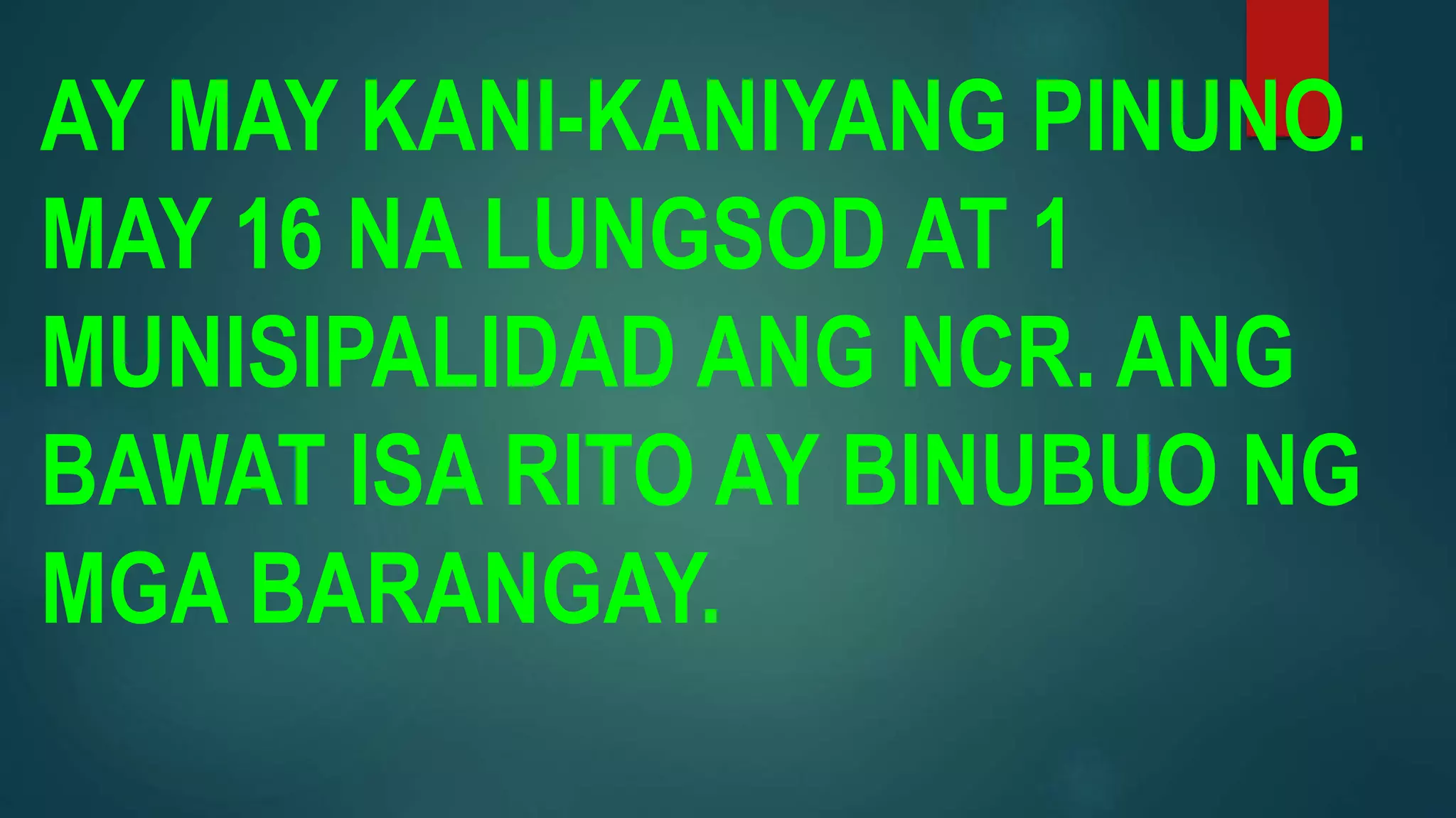 9 ang ating mga pinuno | PPTX