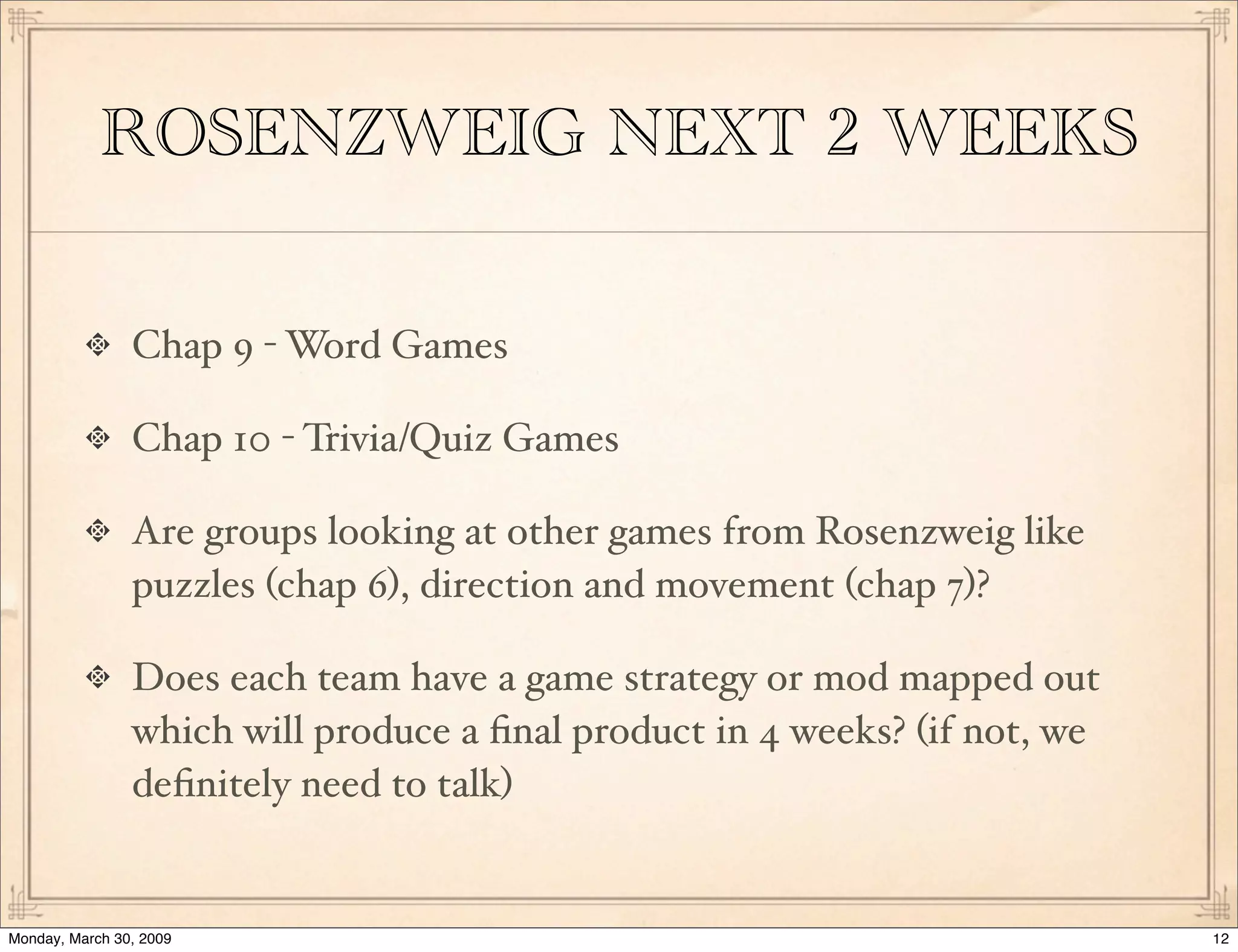 Time-based Animation Games | PPT