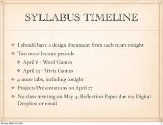 Time-based Animation Games | PPT