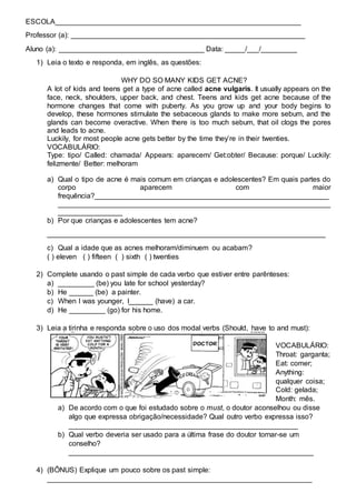 Língua Inglesa-9º ano | PDF