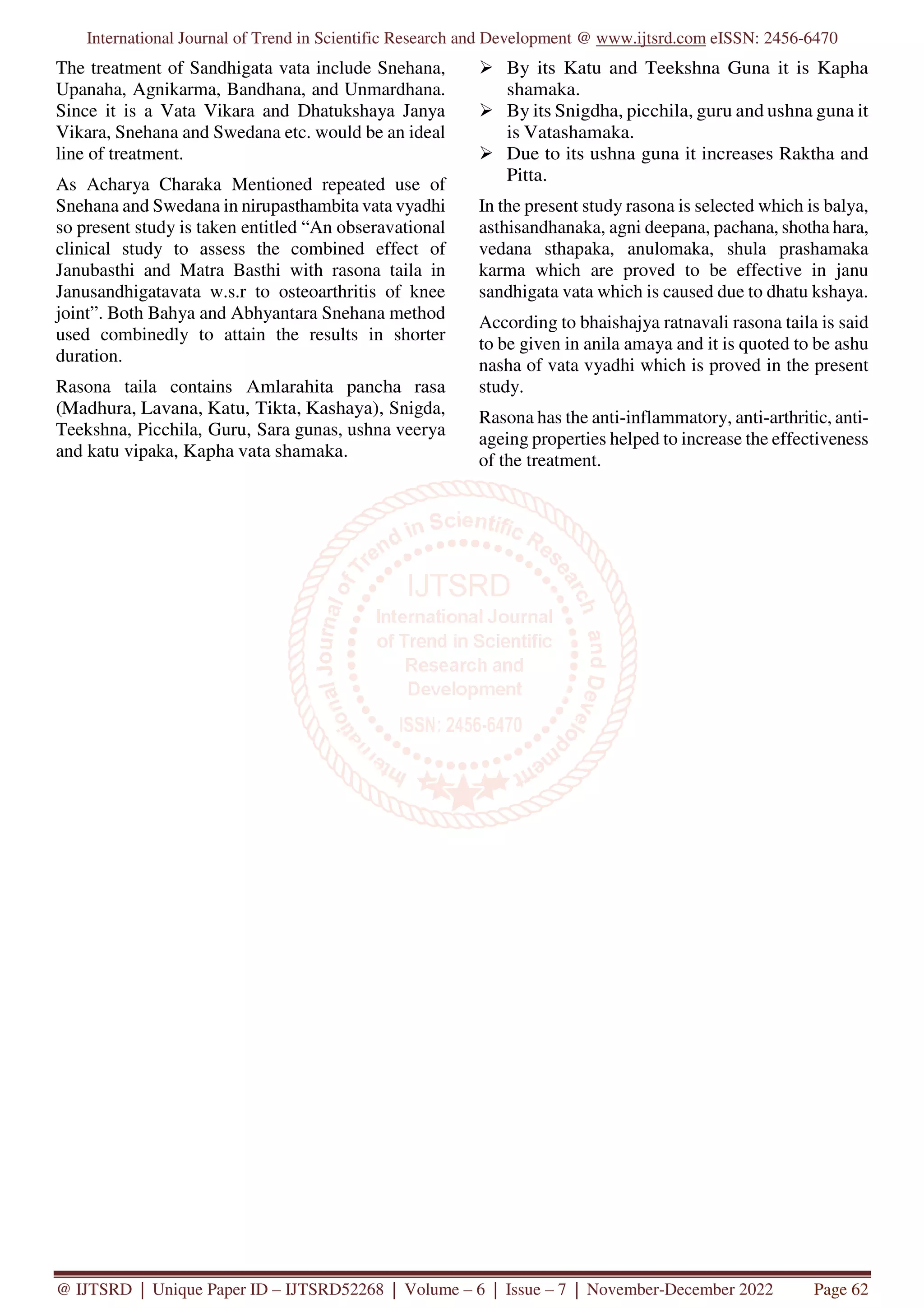 An Obervational Clinicle Study to Assess the Combined Effect of Matra ...