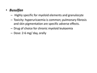 Anticancer drugs 2 alkylating agents | PPTX