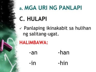 9 ARALIN 2 Kayarian ng Salita.pptx