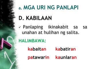 9 ARALIN 2 Kayarian ng Salita.pptx