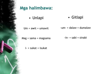 9 ARALIN 2 Kayarian ng Salita.pptx