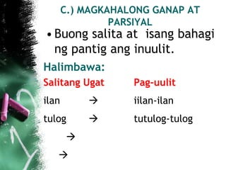 9 ARALIN 2 Kayarian ng Salita.pptx