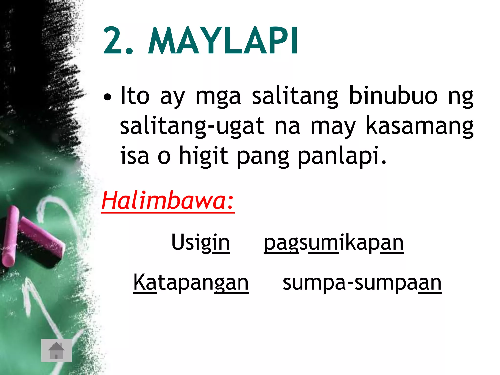 9 ARALIN 2 Kayarian ng Salita.pptx