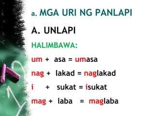 9 ARALIN 2 Kayarian ng Salita.pptx