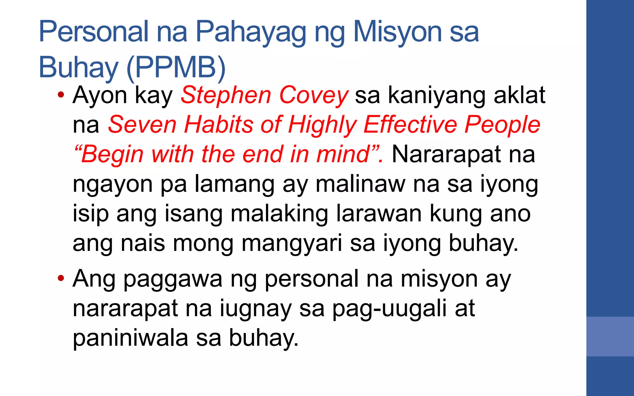 9 Aralin 2_Misyon sa Buhay.pptx