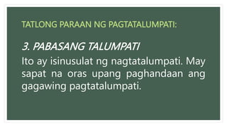 9 ARALIN 4 Talumpati (Kahukugan at Katangian) | PPTX