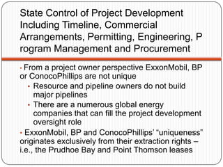 Alaska's Strategic Options for Gas Pipeline Development | PPTX