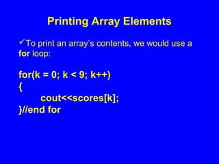 9 Arrays | PPT