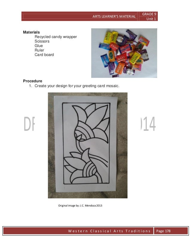 Grade 9 Module In ARTS