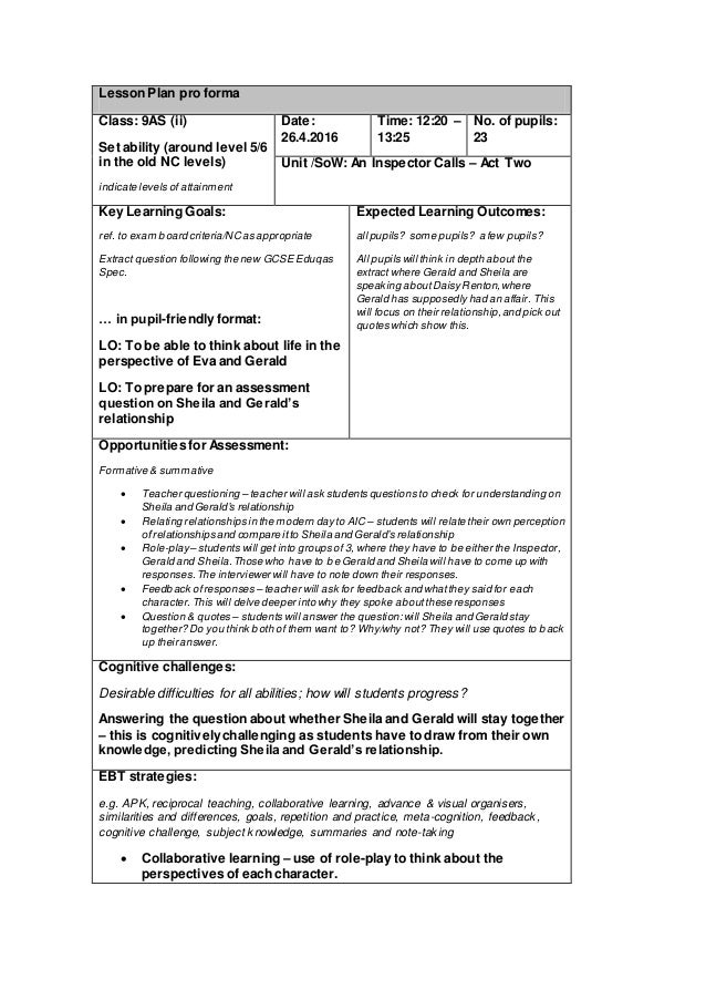 9AS Lesson plan 26.4.2016