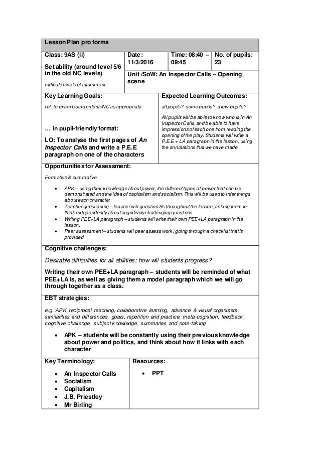 9AS L5 Annotations and PEE practice plan